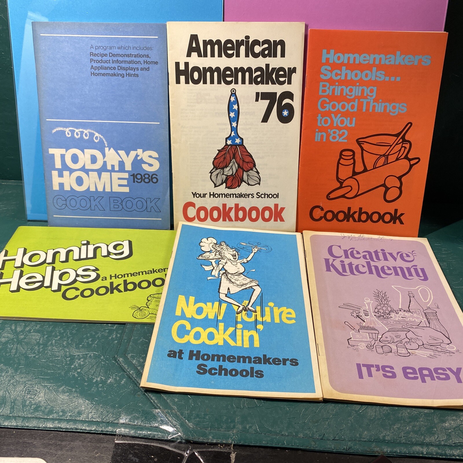 Set of 6 Homemakers School Cookbook" American Homemaker '76 ‘82’ good ...