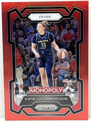 Katie Lou Samuelson - 2024 Panini Prizm WNBA Monopoly Red Numbered 63/ ...