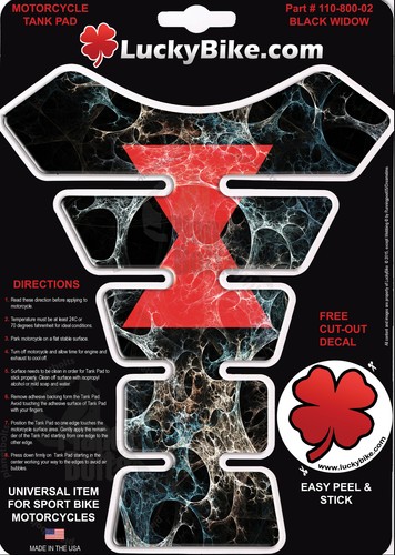 Spider Segmented Gas Tank Pad Universal Sticker Protector Scrape Black ...