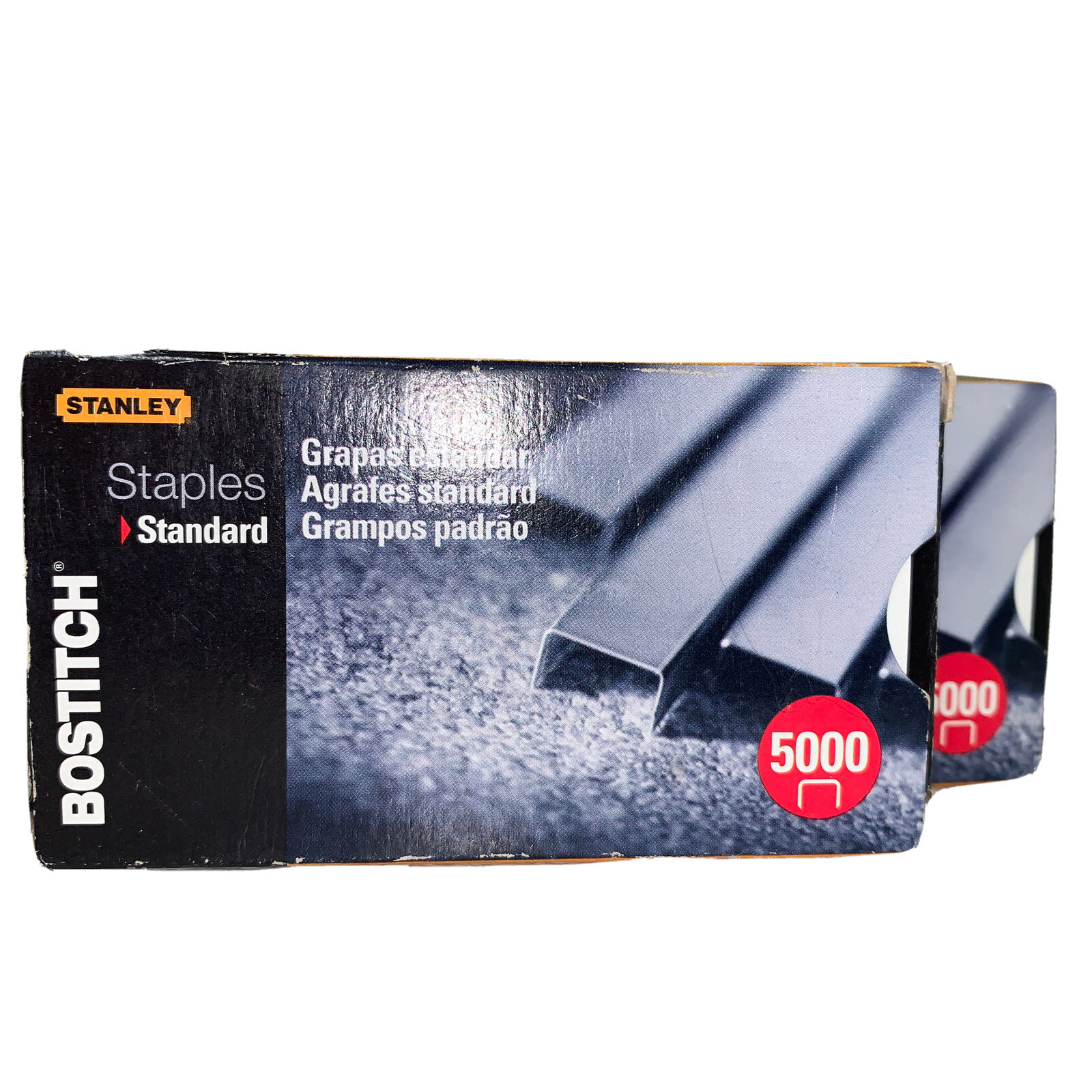 Lot of 2 Stanley Bostitch Standard Staples 5000/box 1/4CP Chisel Point ...