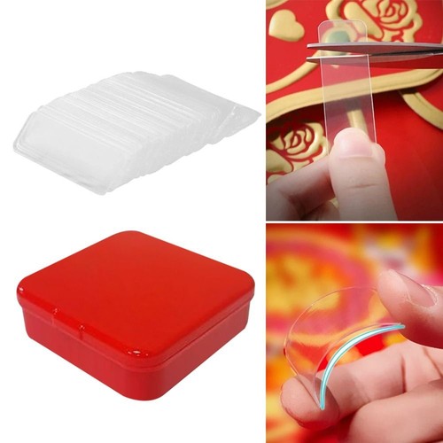 60Pcs PVC Nano Wall Stickers Adhesive Transparent Wall Sticker Home ...