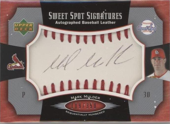 2005 Upper Deck Sweet Spot - Sweet Spot Signatures Mark Mulder #SS-MM ...
