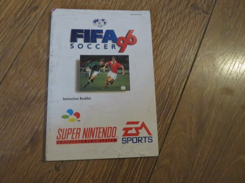 FIFA Soccer 96 - Super Nintendo SNES - Instructions manual | eBay UK