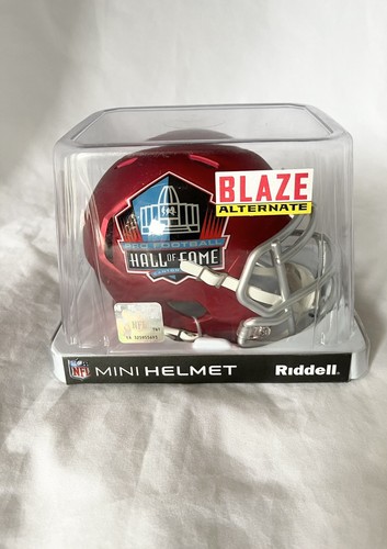 NFL PRO FOOTBALL HALL OF FAME UNSIGNED RIDDELL BLAZE MINI HELMET NEW IN ...