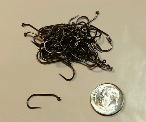 Fly Tying Hooks QTY- 50 Size 8 Barbless Jig Hooks for beaded flies High ...