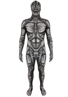 Morphsuits Kids Monster Costume - Android Robot - Large 4' - 4'6 ...
