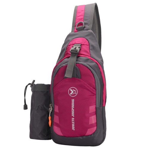 Men Women Sling Chest Crossbody Bag Shoulder Bag Travel Sports Gym Y2I6 ...