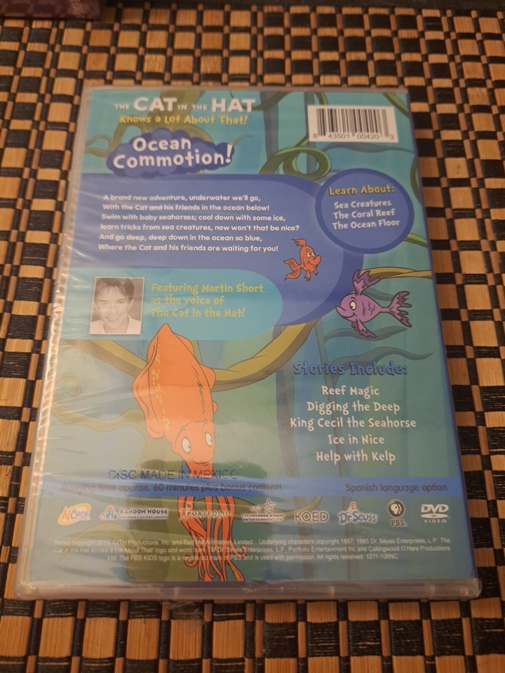 New Sealed DR. SEUSS CAT IN THE HAT - Ocean Commotion DVD. F1 ...