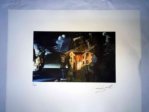 Salvador Dali Lithography off set cm 50x65 signing on plate with ...