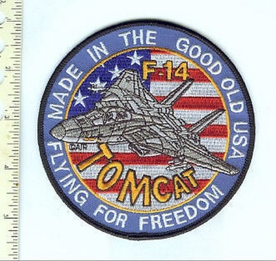 Military Patch USN F-14 TOMCAT Made in USA FREEDOM | eBay