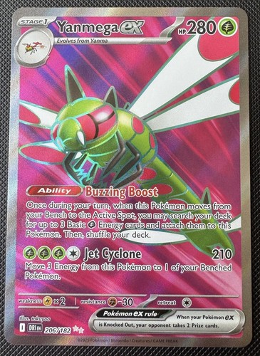 Yanmega Ex 206 Destined Rivals Ultra Rare Pokemon Card | eBay UK