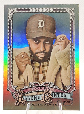 2025 Topps Allen & Ginter BIG SEAN Silver Portrait Foil #206 Rapper | eBay