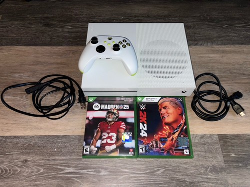 Microsoft Xbox One S White 500 GB Console 1681 Controller, Madden 24 ...