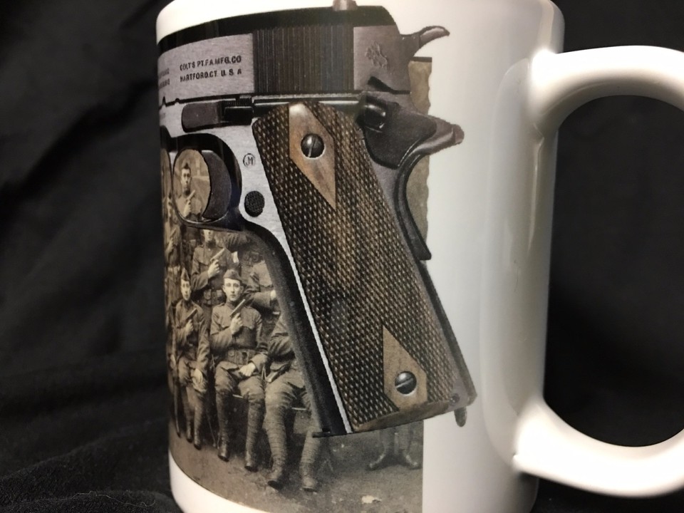 Colt 1911 Pistol Coffee Mug 45 auto Tactical Military WWI WWII | eBay
