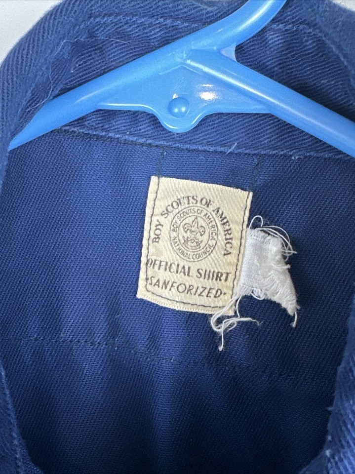 Vintage Cub Scout Boy Scouts | Blue Uniform LS Shirt | Baltimore 846 ...