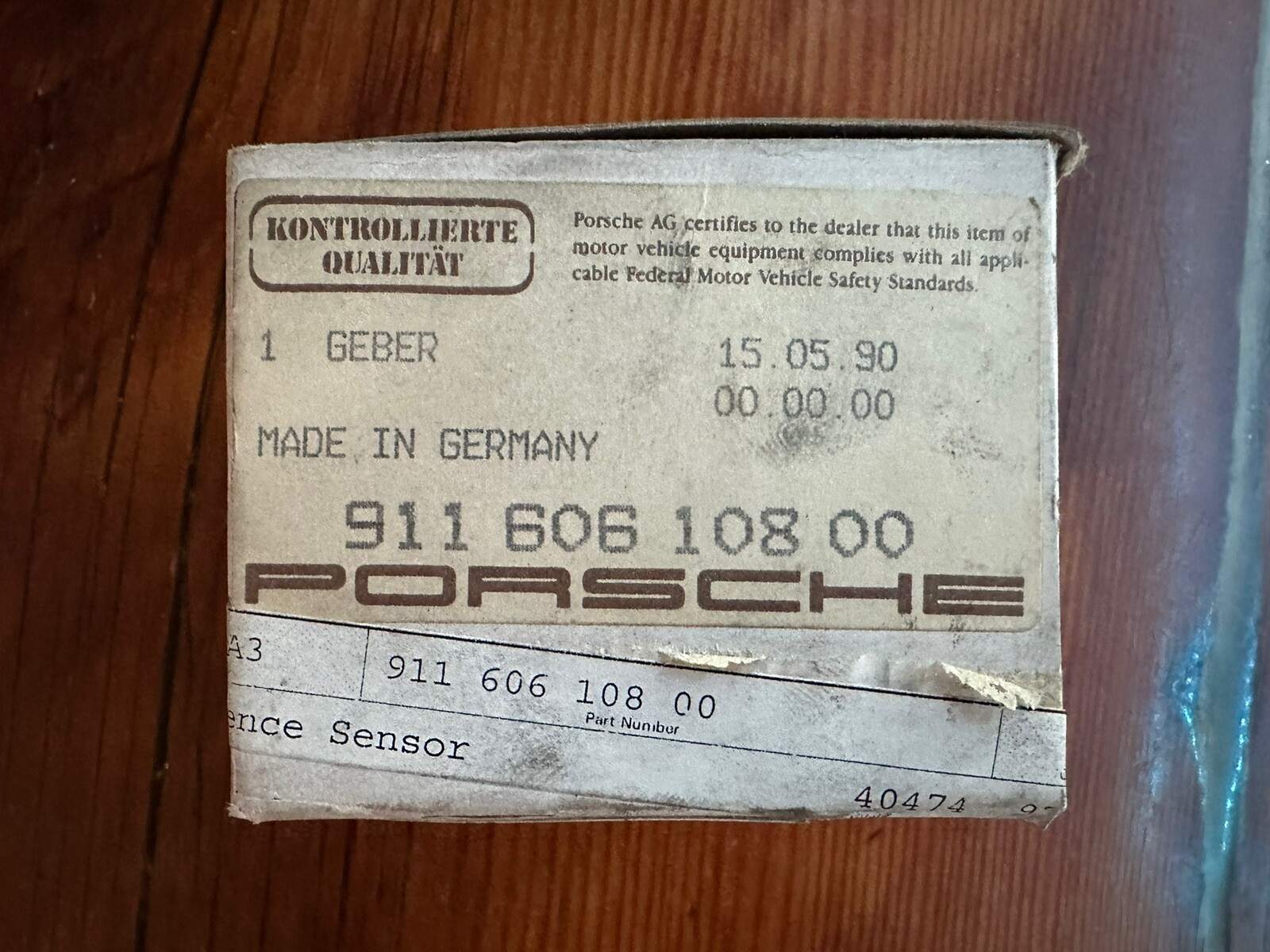 Genuine Porsche 911 924 928 944 Crankshaft Position Sensor 91160610800 ...