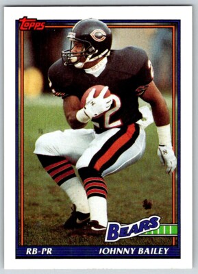 1991 TOPPS JOHNNY BAILEY CHICAGO BEARS #169 | eBay