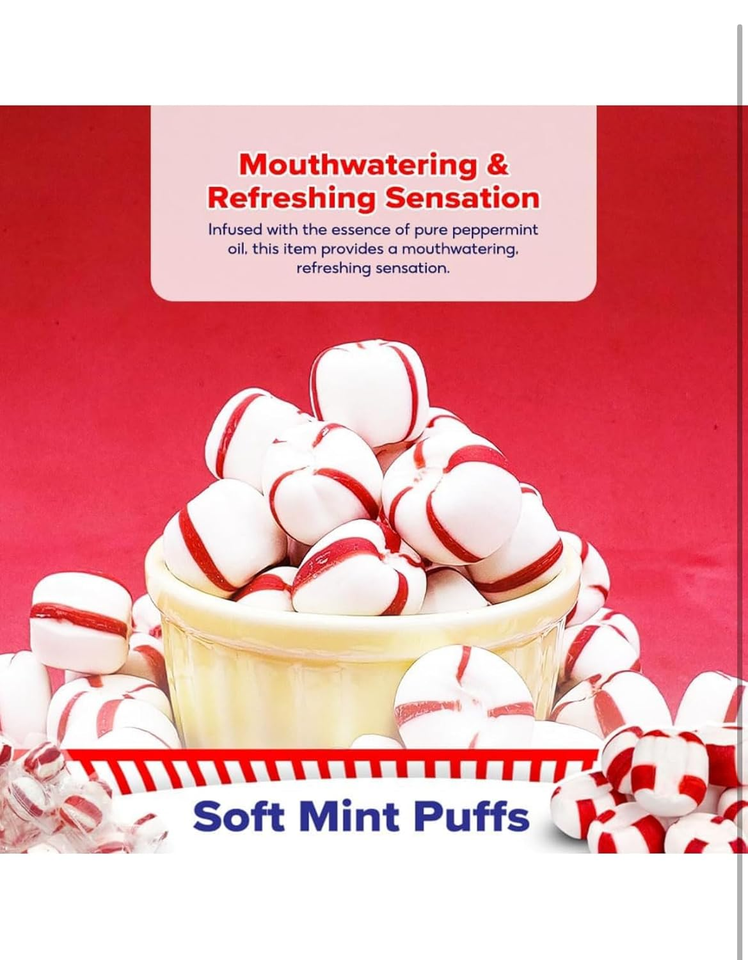 Soft Peppermint Puffs, Soft Peppermint Candy, Soft Mints Individually ...