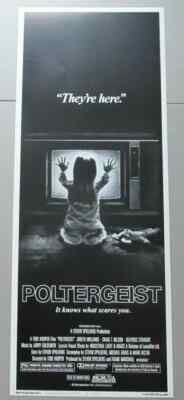 POLTERGEIST ORIGINAL ROLLED INSERT 14X36 MOVIE POSTER 1982 STEVEN SPIELBERG | eBay