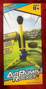 Air Pump Rocket Go Up To 100’ - Air Pump Powered Outdoor Toy Rocket ...