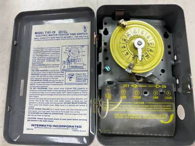 👀 INTERMATIC 5000 WATT (40 AMP) ELECTRIC WATER HEATER TIME SWITCH 125V ...