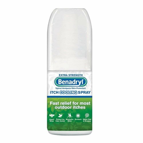 Benadryl Cooling Spray Itch Relief Topical Analgesic Extra Strength 2 ...