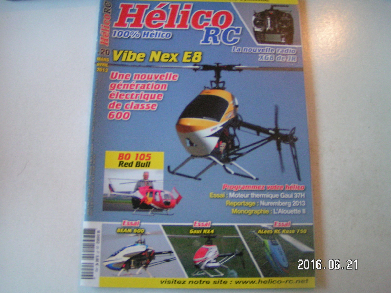 ** Hélico RC n°20 Le NX4 Flybarless / Le Vibe NEX E8 électrique / Le BO ...