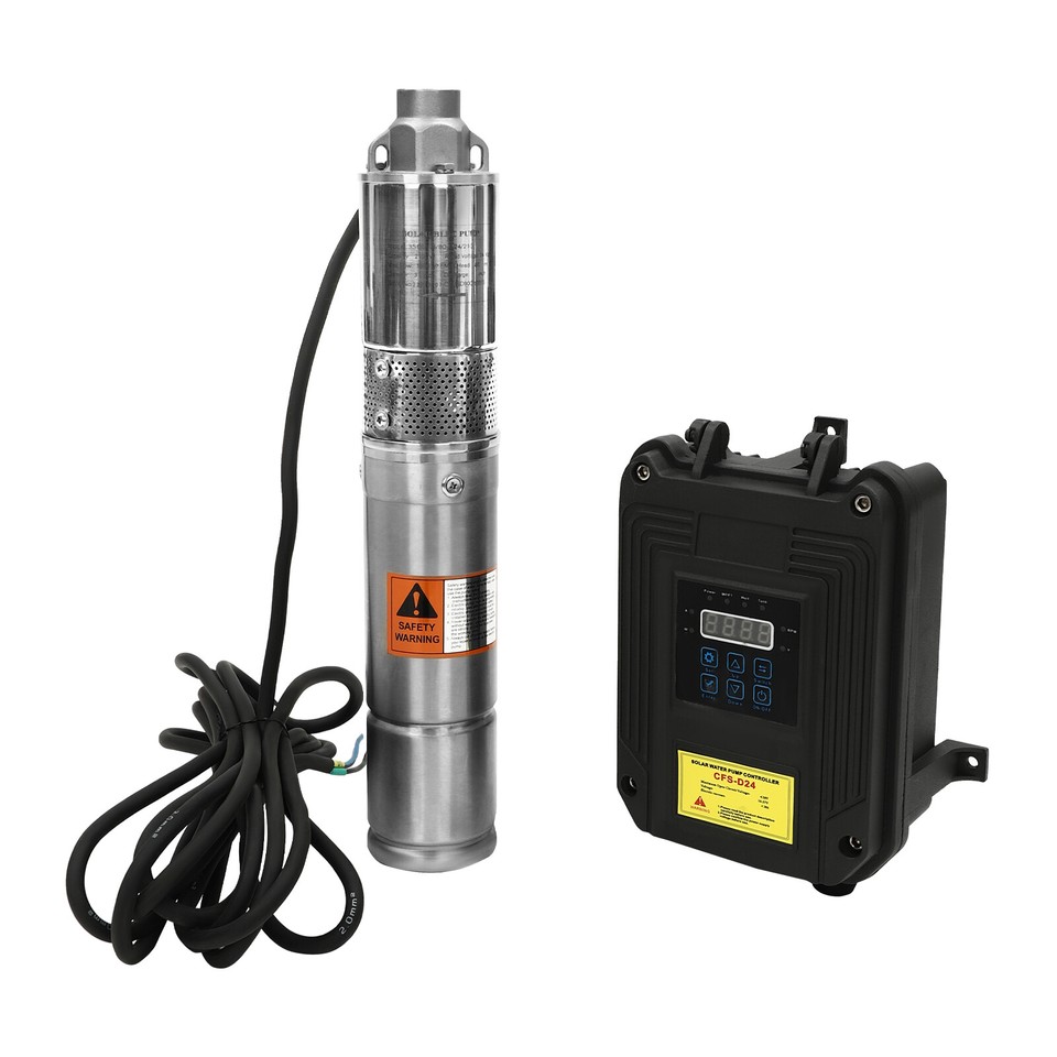 3" Solar Pump Submersible Pump Deep Well Bore Water Pump &MPPT ...