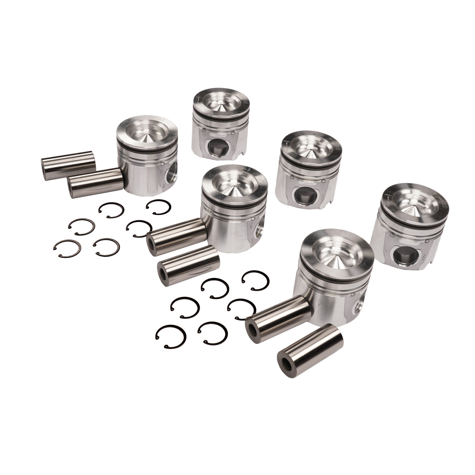 6* Piston & Piston Rings Kit STD 107mm for 07-19 Dodge Ram 6.7L Cummins ...