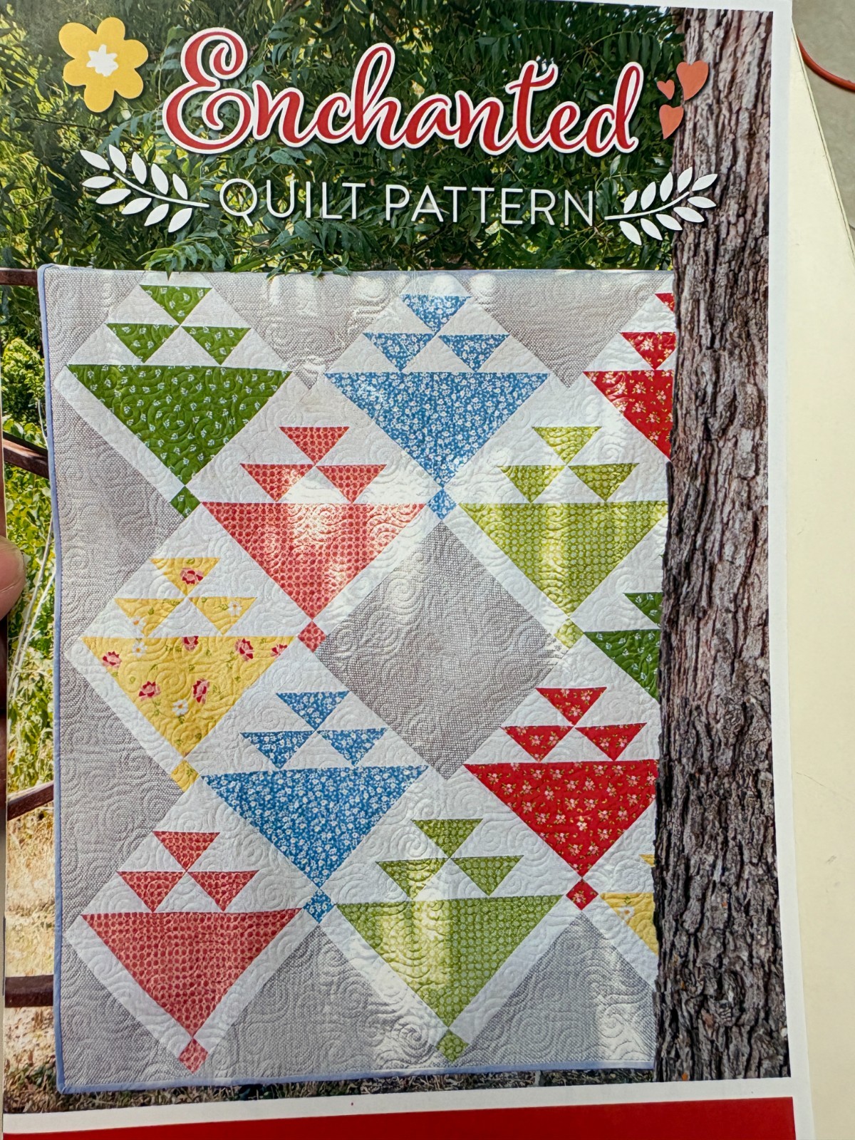 ENCHANTED quilt pattern, 51x51, piecing, by Fat Quarter Shop, UNCUT | eBay