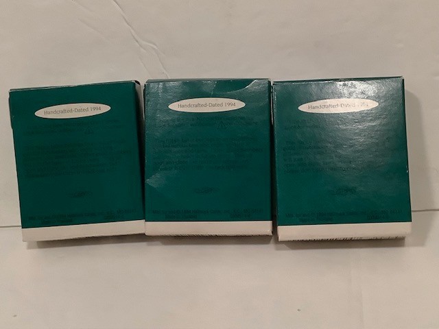 5 VINTAGE 1994 HALLMARK KEEPSAKE MINI ORNAMENTS SANTA & NUTCRACKER ...