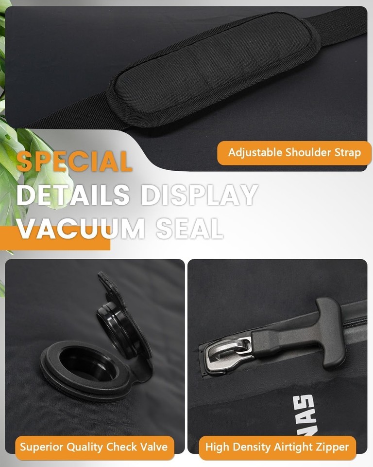 2Pack Vacuum Seal Bags For Clothing Travel With Wireless Pump | 2PK ...