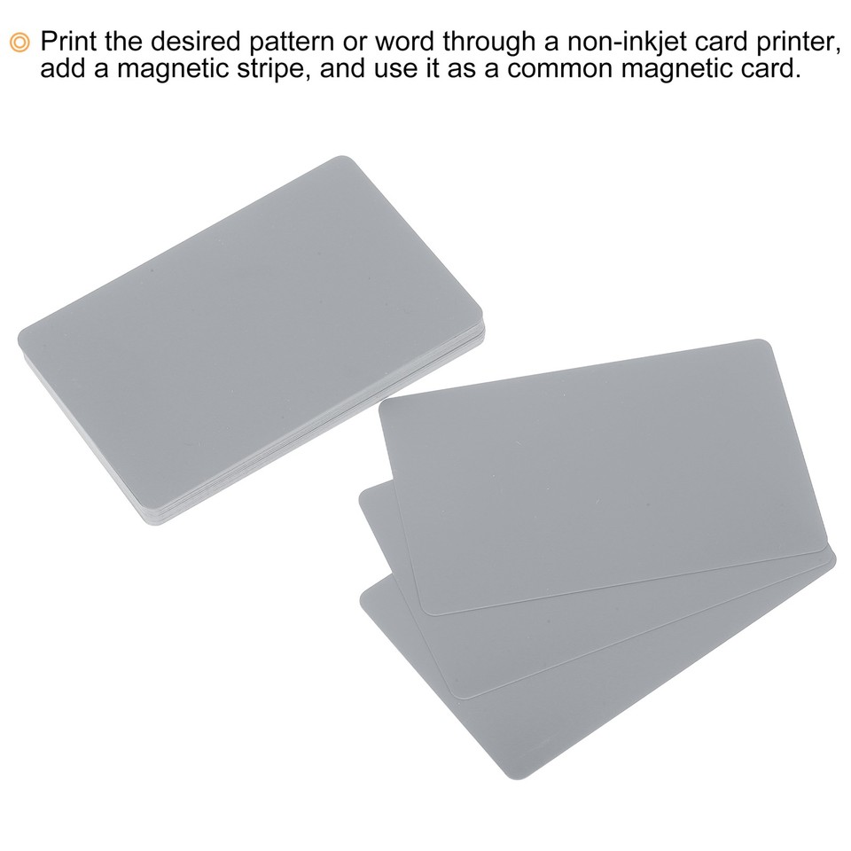 30Pack Blank PVC Cards 15mil Blank Credit Cards Plastic Cards Grey | eBay