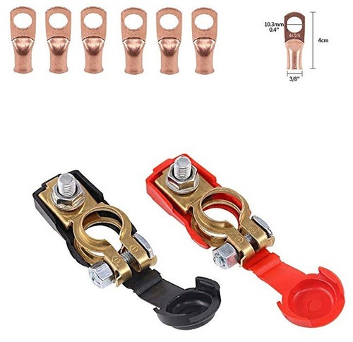 Heavy Duty Battery Terminal Car Quick Connector Cable Clamp Clip Red ...