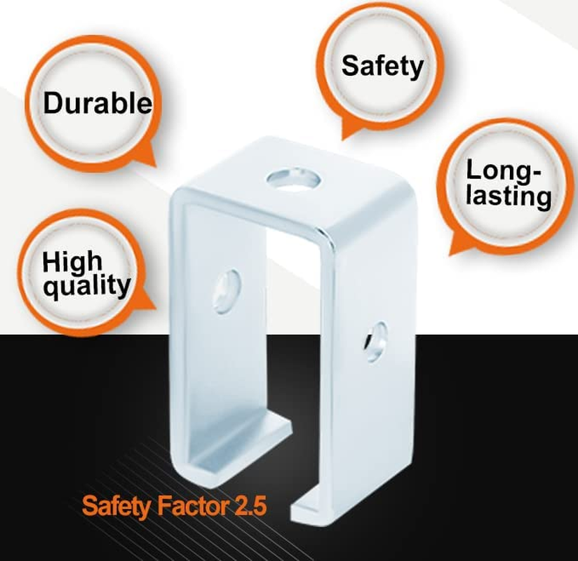 6 Pack Heavy-Duty 1-5/8" Strut Channel Trolley Track Hanger for ...