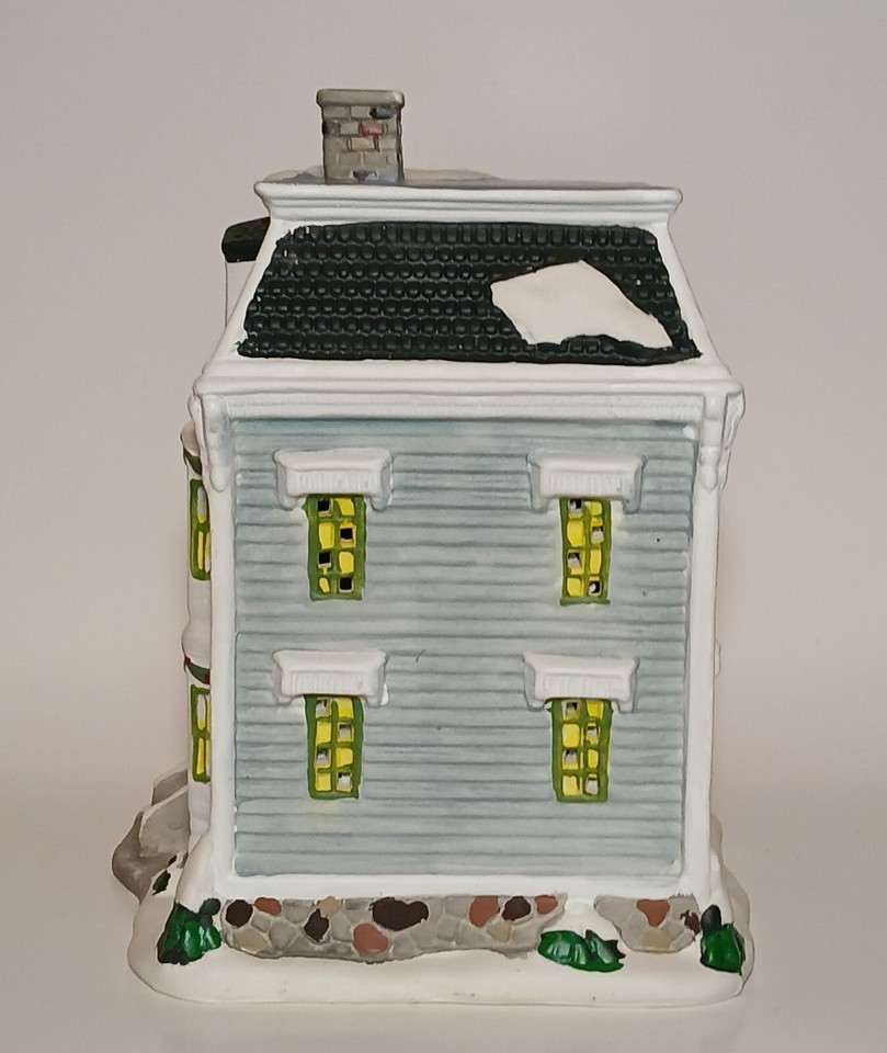 Vintage Ceramic Plug-in Victorian Style Christmas Village House Lights ...