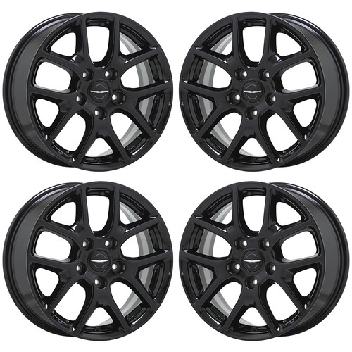 17" Chrysler Pacifica Gloss Black wheels rims Factory OEM set 2592 ...