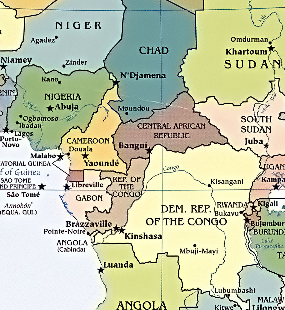 2011 CIA Map of Africa Home School Geography Poster Print Study History ...