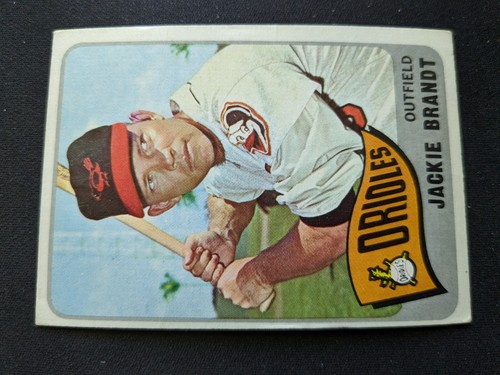 1965 Topps Baseball Card # 33 Jackie Brandt - Baltimore Orioles (VG/EX) | eBay