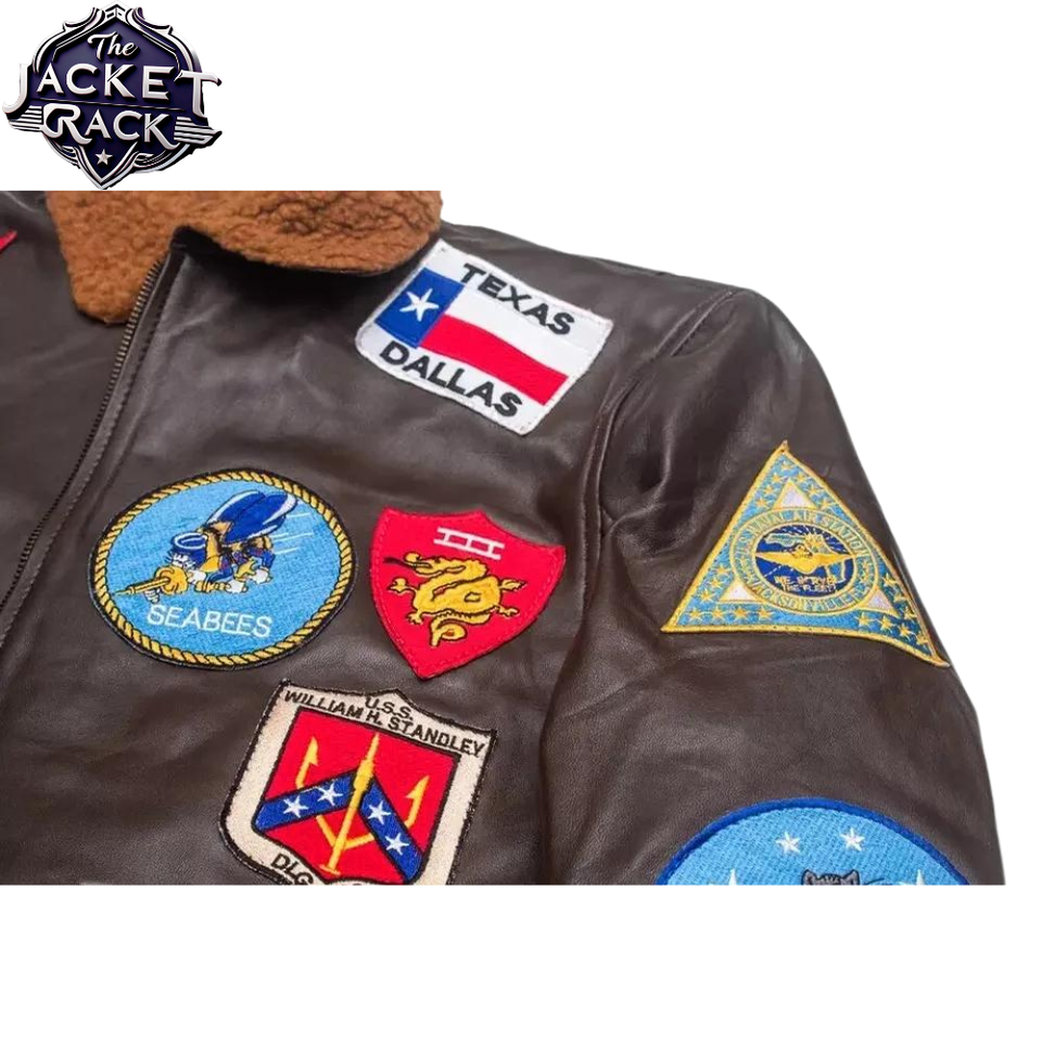 Tom Cruise Top Gun Maverick Bomber Leather Jacket Flying Flight Jacket ...