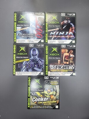Xbox Game Disc Magazine Demo Discs - Lot Of 5 Games Conker Def Jam ...