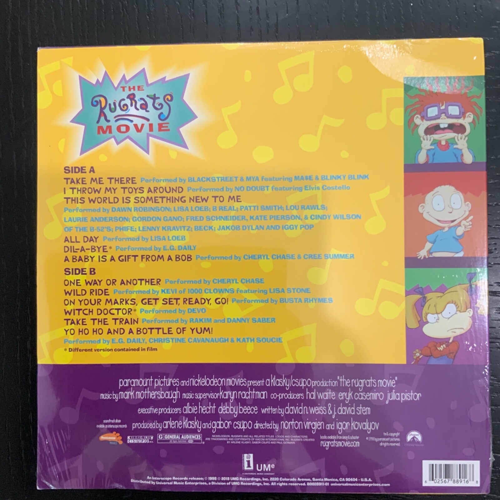 The Rugrats Movie (Music from the Motion Picture) by Various (Record ...
