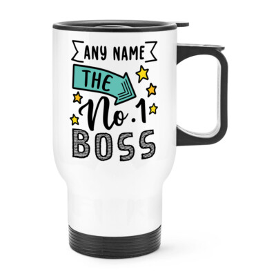 Personalizzato No.1 Boss Viaggio Tazza Manico World's Best Bellissimo ...