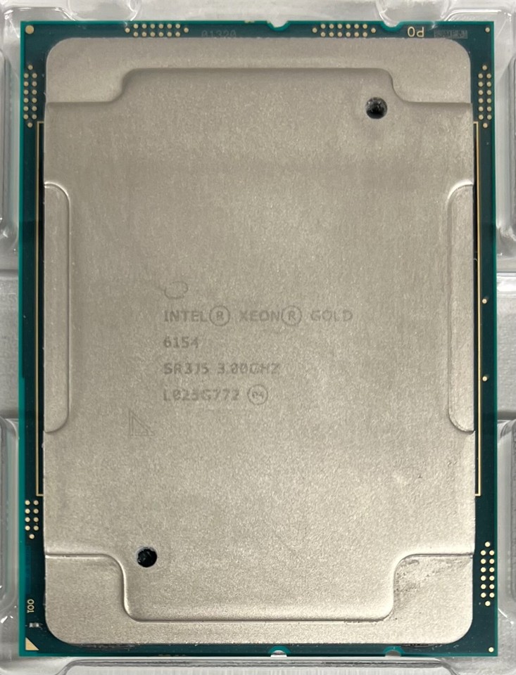 LOT OF 2x SR3J5 INTEL XEON GOLD 6154 3.00GHZ 18-CORE 24.75MB 200W CPU ...