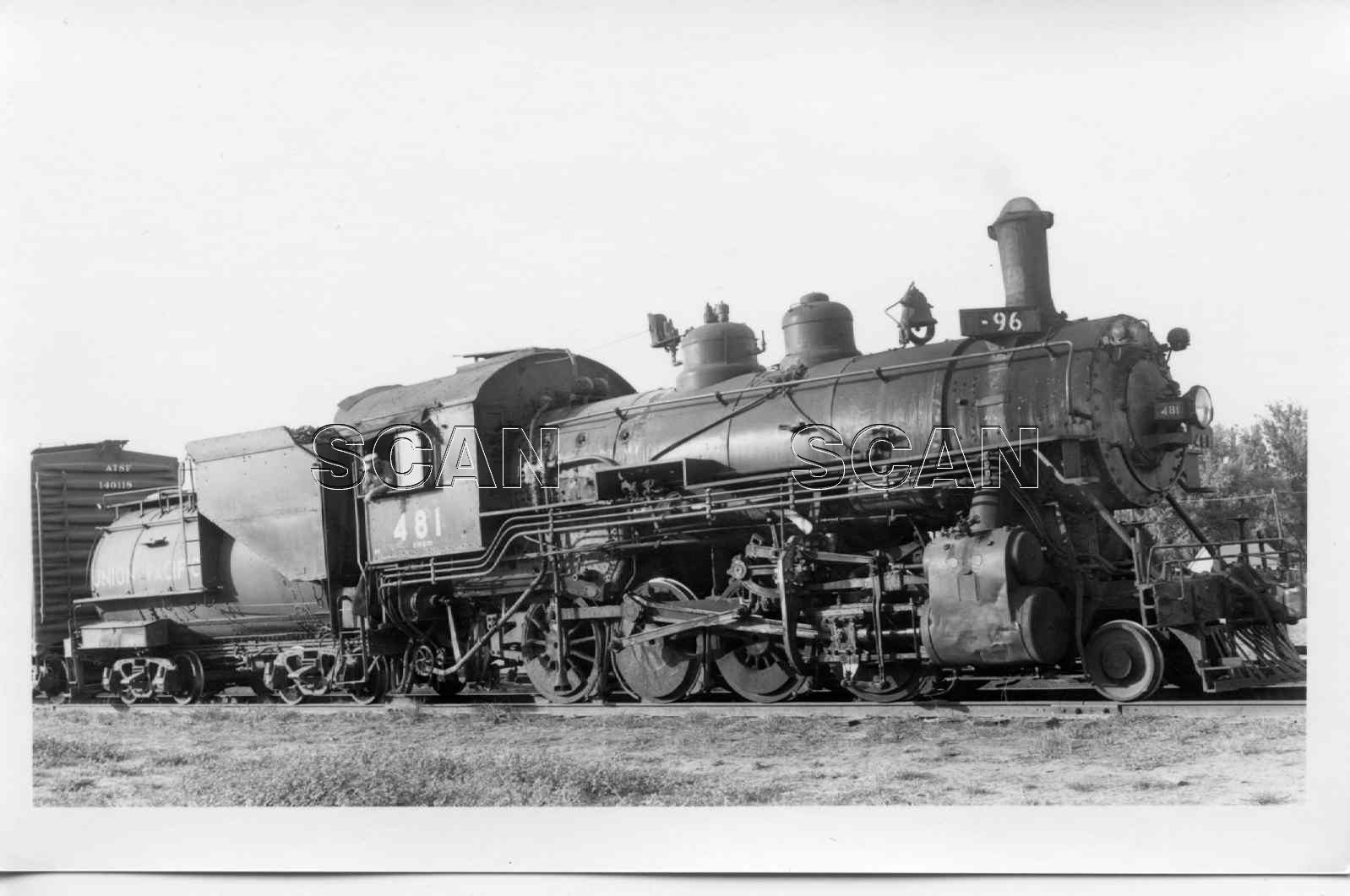 0B561 RPPC 1955 UNION PACIFIC RAILROAD 2-8-0 LOCO #481 CALLAWAY NE | eBay