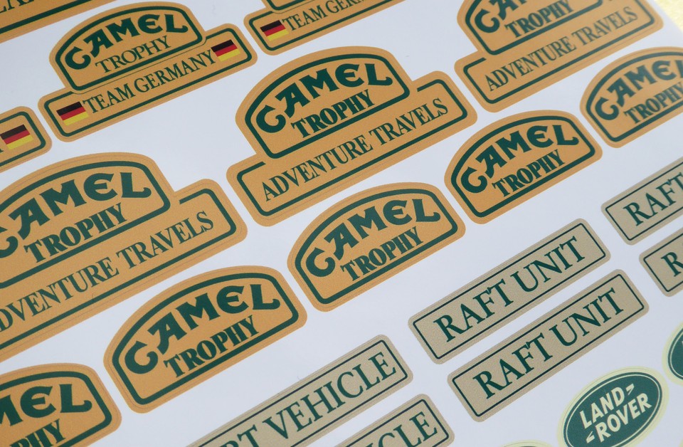 Rock Crawler 'CAMEL TROPHY TEAM GERMANY' 24th scale stickers decals D90 ...