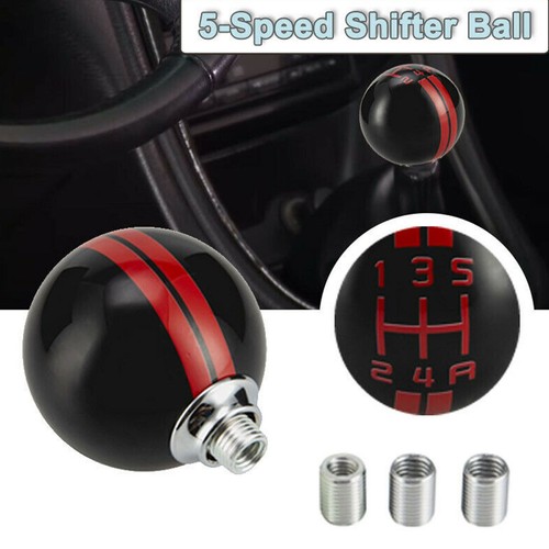 Black Red Gear Shift Knob 5 Speed Fits Fitsd Mustang Cobra Manual ...