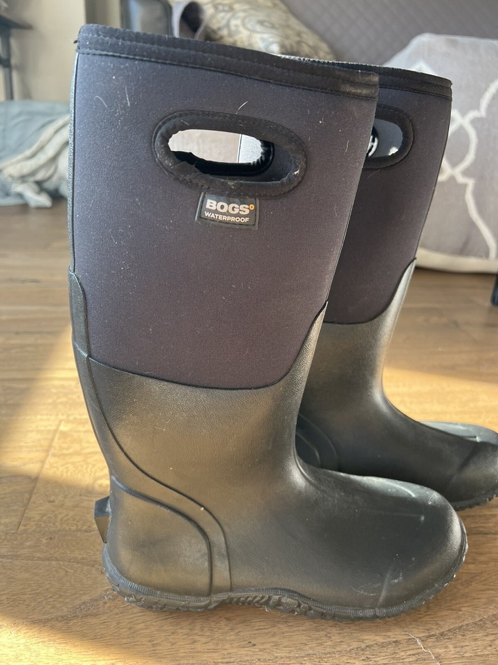 Used BOGS Womens Mesa Black Boots Waterproof Size 8 | eBay