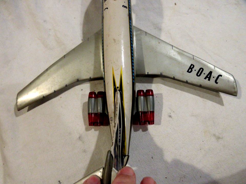 Marx Tin Litho Battery Op BOAC VC-10 Airplane | eBay