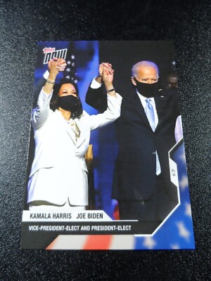 Kamala Harris Joe Biden Card #12 Topps Now Presidential Election 2020 ...